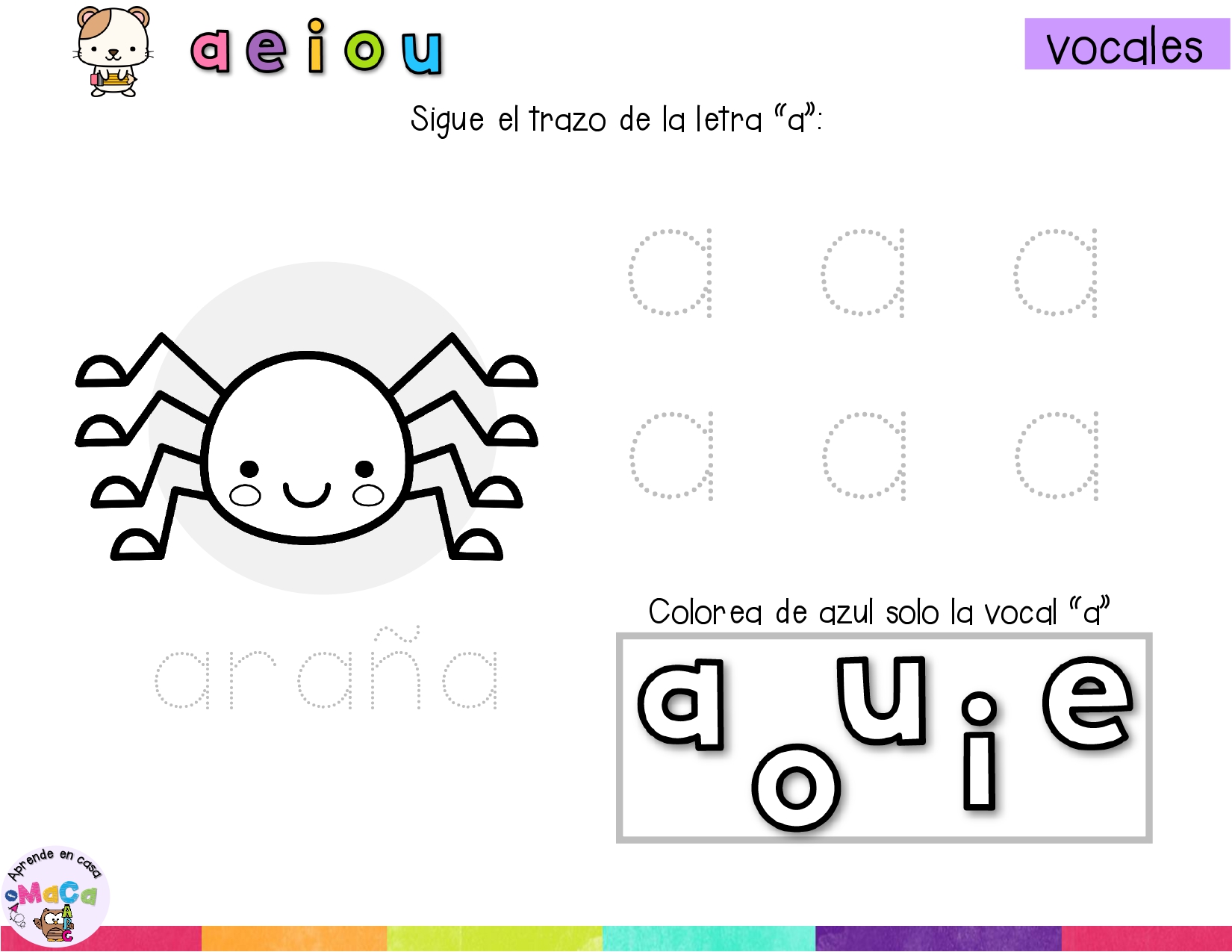 ¡Me divierto y aprendo las VOCALES! - Orientacion Andujar
