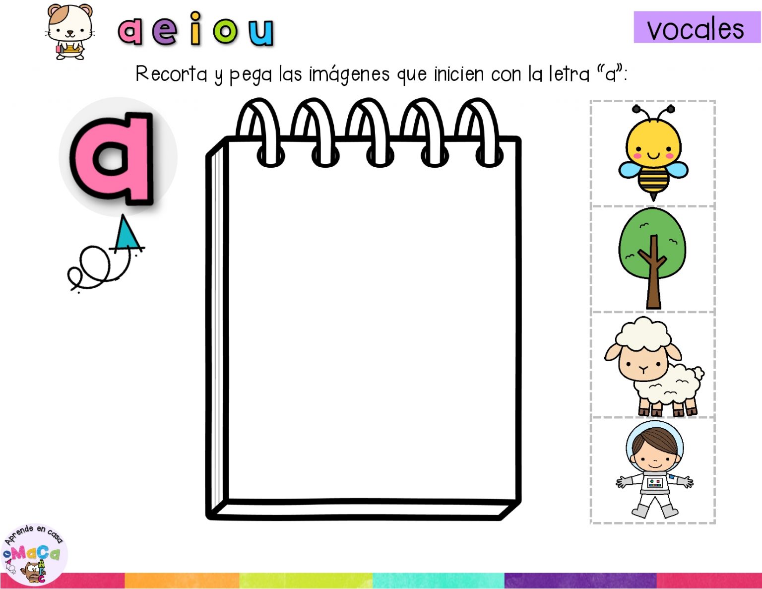 ¡Me divierto y aprendo las VOCALES! - Orientacion Andujar