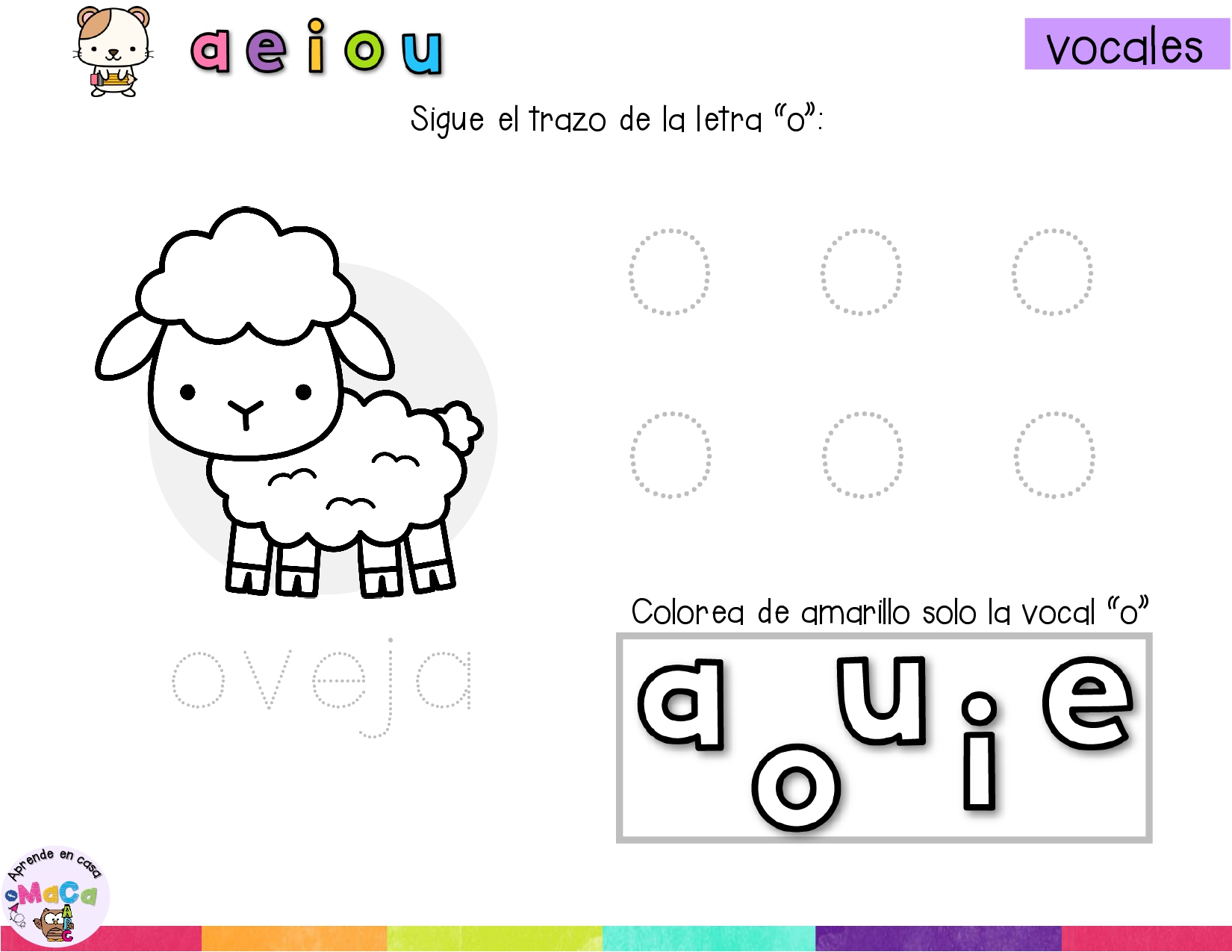 ¡Me divierto y aprendo las VOCALES! - Orientacion Andujar