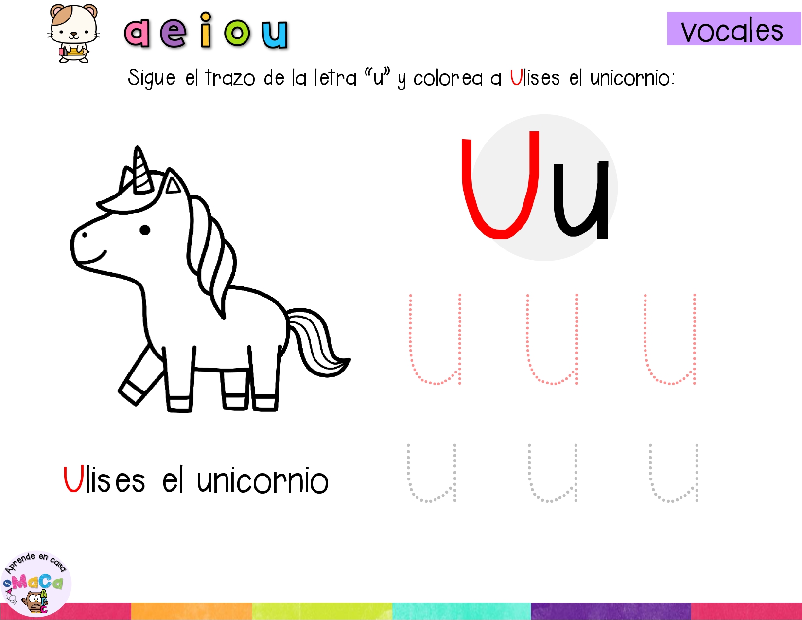 ¡Me divierto y aprendo las VOCALES! - Orientacion Andujar