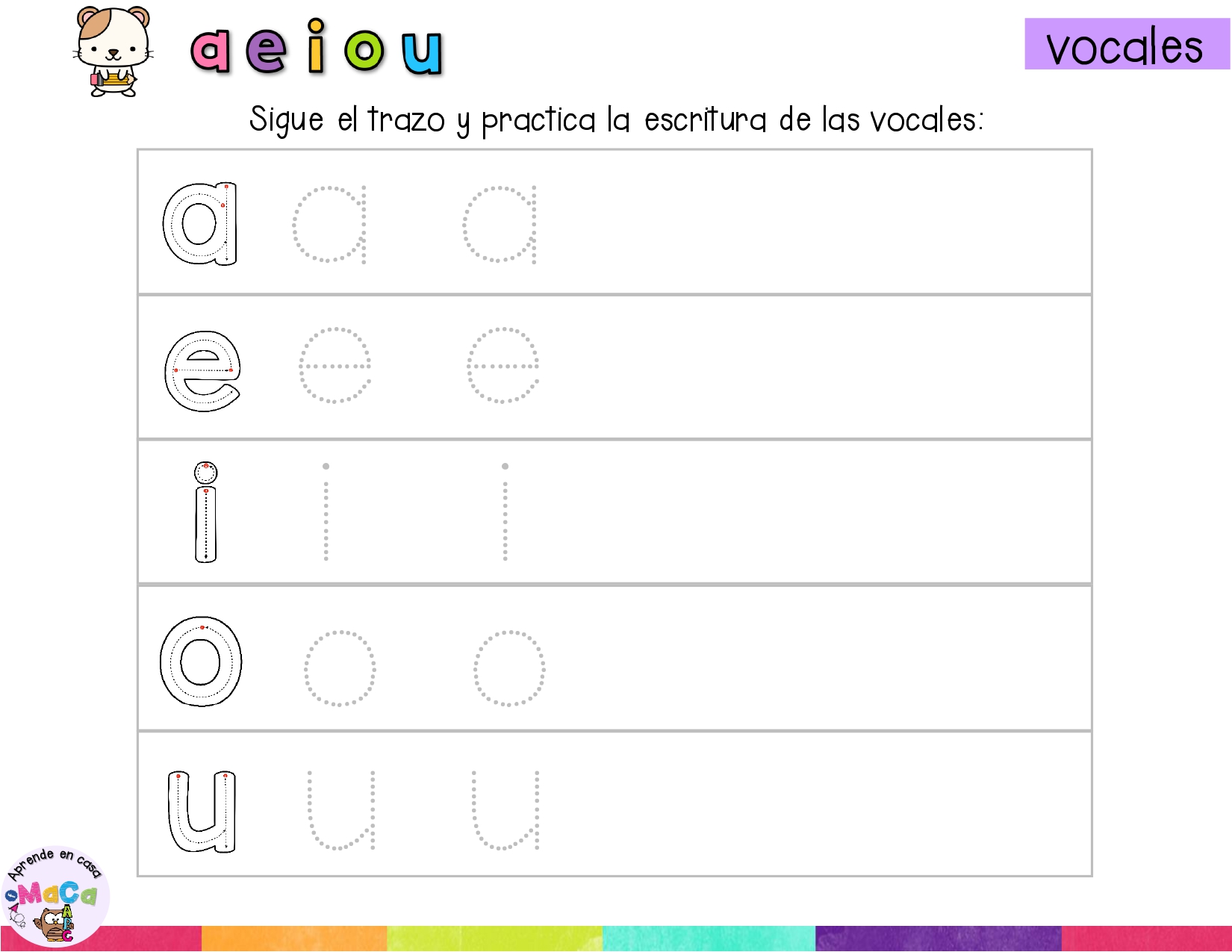¡Me divierto y aprendo las VOCALES! - Orientacion Andujar