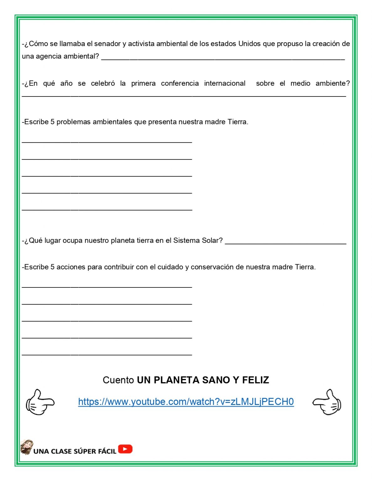 Cuaderno de Actividades Día de la Tierra - Orientacion Andujar