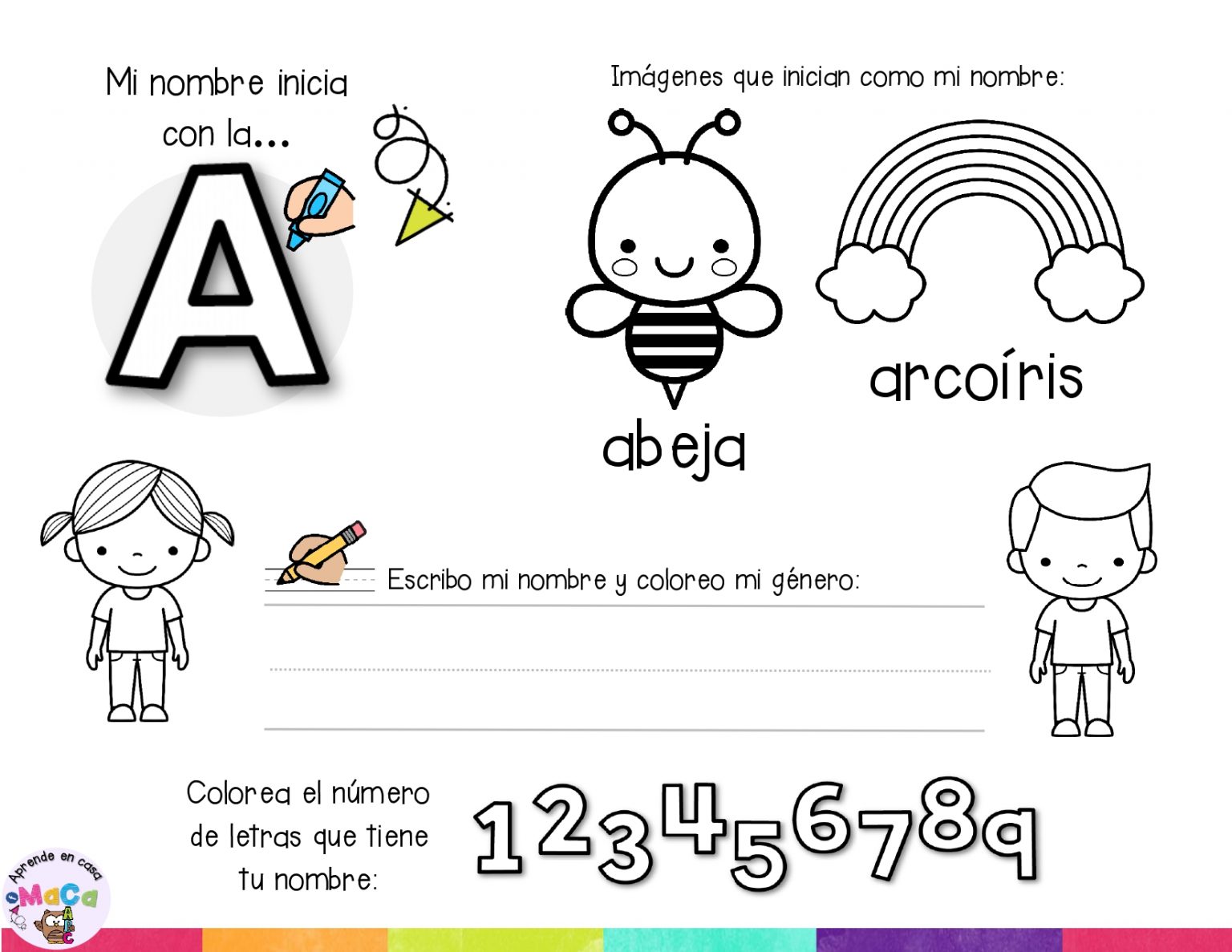 Aprendo Y Practico Mi Nombre Orientacion Andujar 