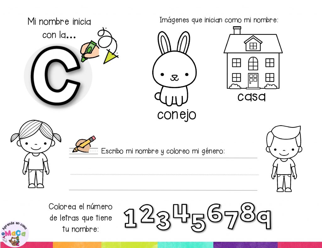 Aprendo y practico MI NOMBRE - Orientacion Andujar