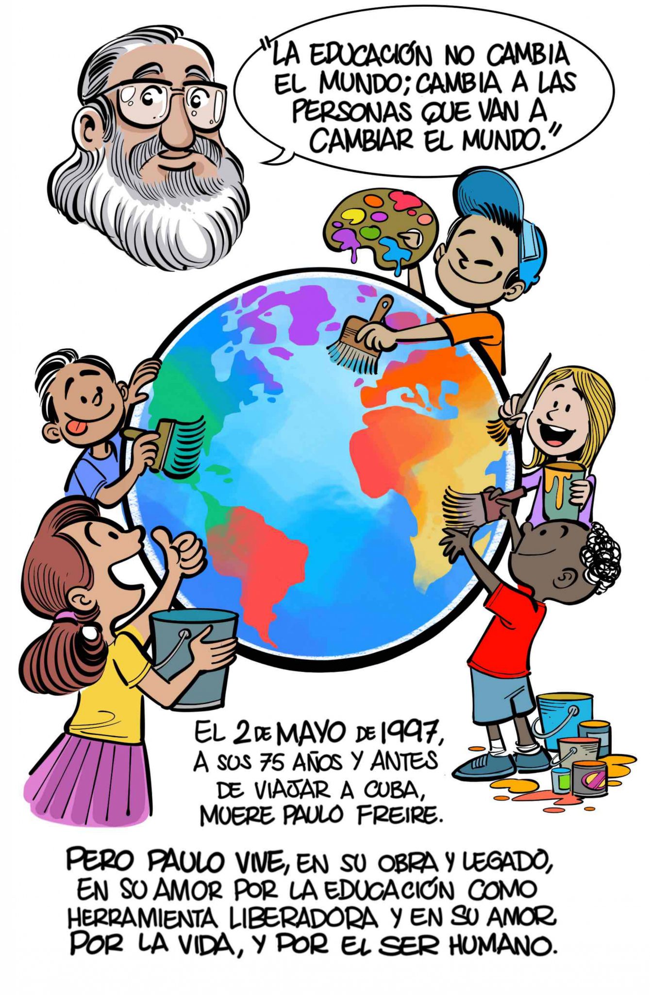 Bonito cómic Paulo Freire 2023 - Orientacion Andujar