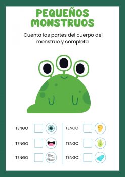 CUADERNILLO CONTAMOS LAS PARTES DEL CUERPO MIS QUERIDOS MONSTRUOS ...