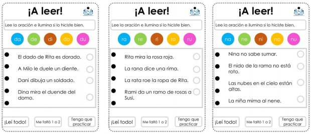 Bonitas tarjetas para evaluar lectura - Orientacion Andujar
