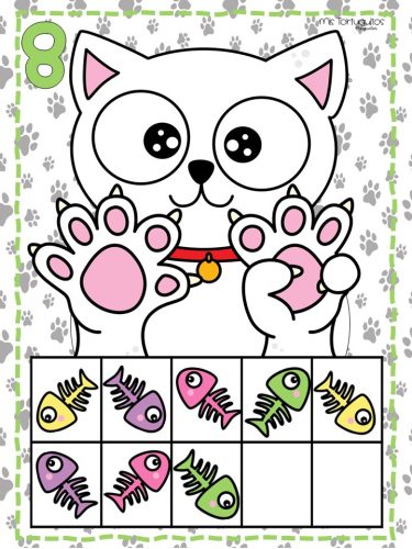 LAMINAS PARA TRABAJAR EL CONTEO CON BONITOS GATITOS - Orientacion Andujar