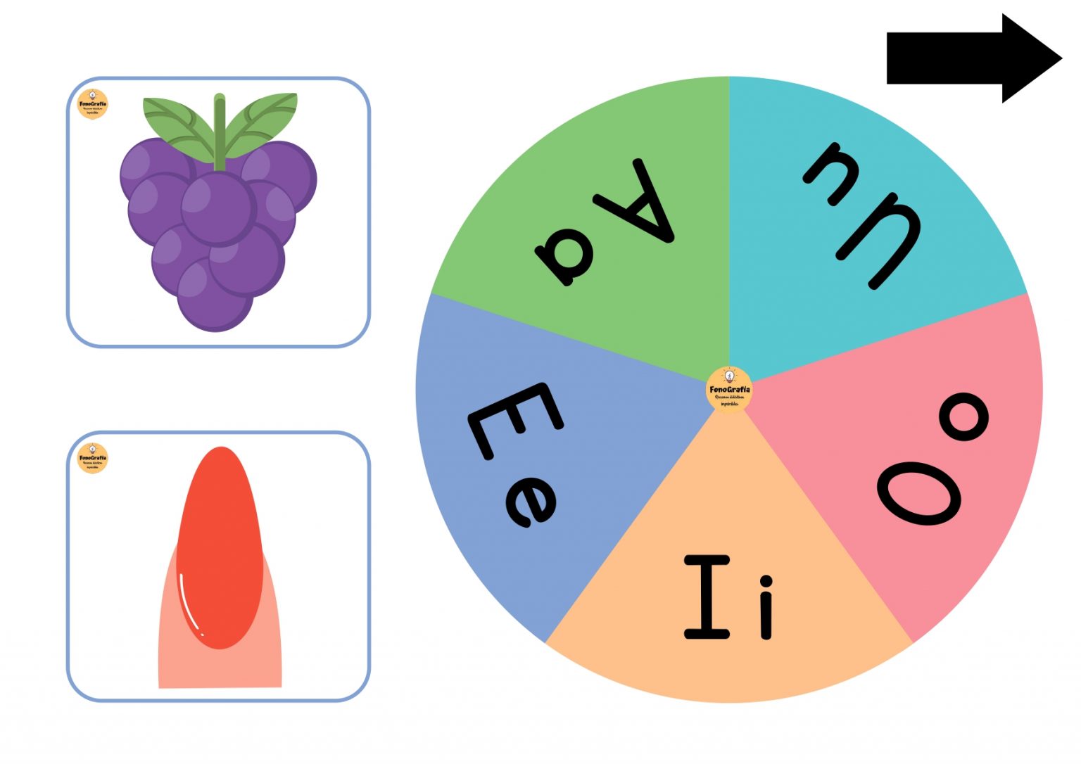 LECTOESCRITURA Ruleta y lotería para trabajar las vocales - Orientacion ...