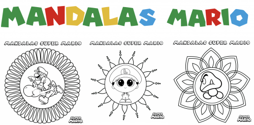 CREATIVIDAD Y ATENCIÓN con bonitas mandalas super mario - Orientacion ...
