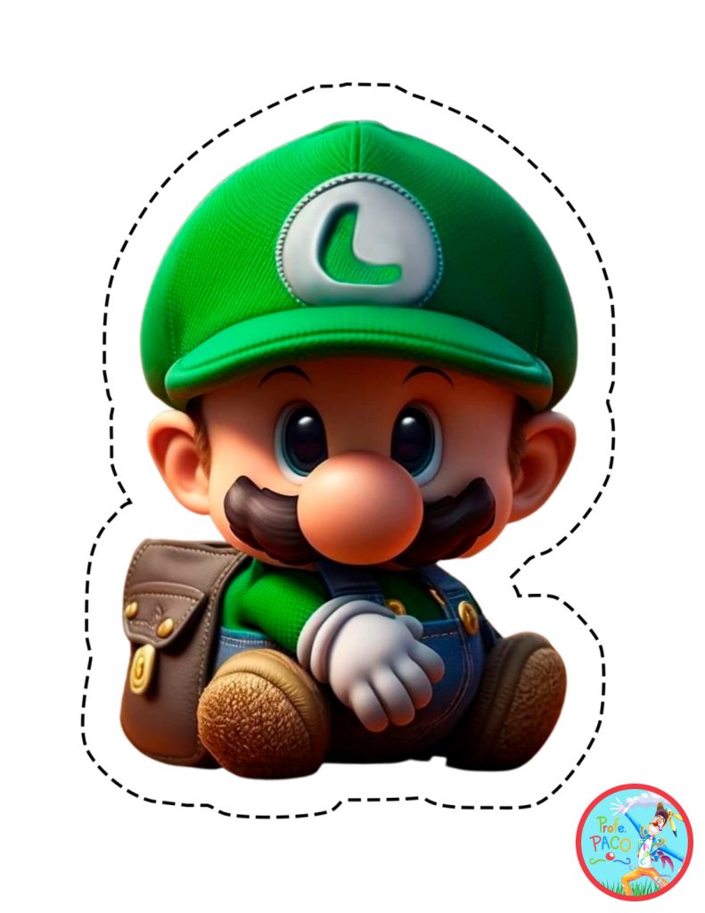 Personajes principales de #MarioBros bebés para recortar - Orientacion ...