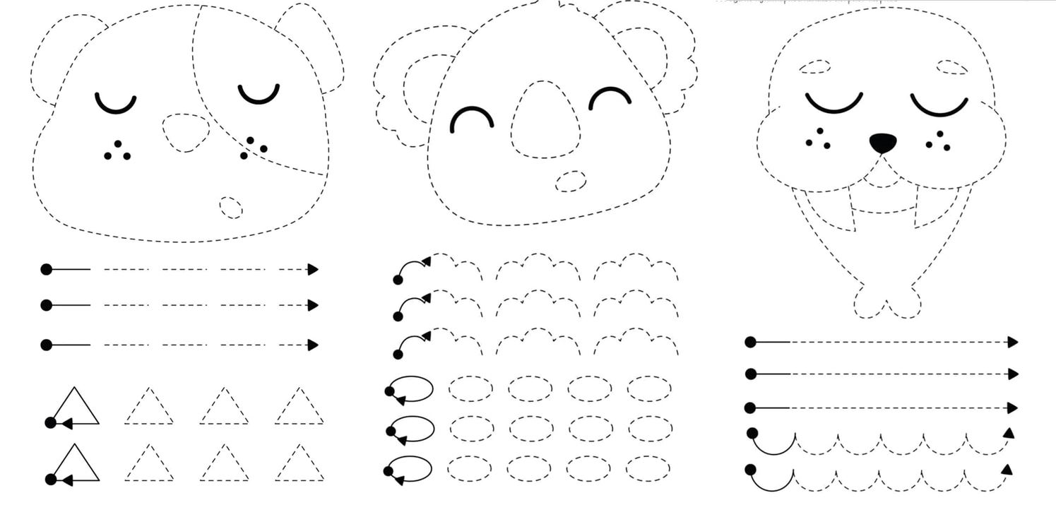 Bonito cuadernillo grafomotor con animales. Preescritura. - Orientacion ...