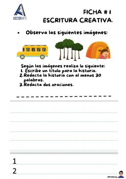 8 Fichas divertidas para trabajar la escritura creativa - Orientacion ...