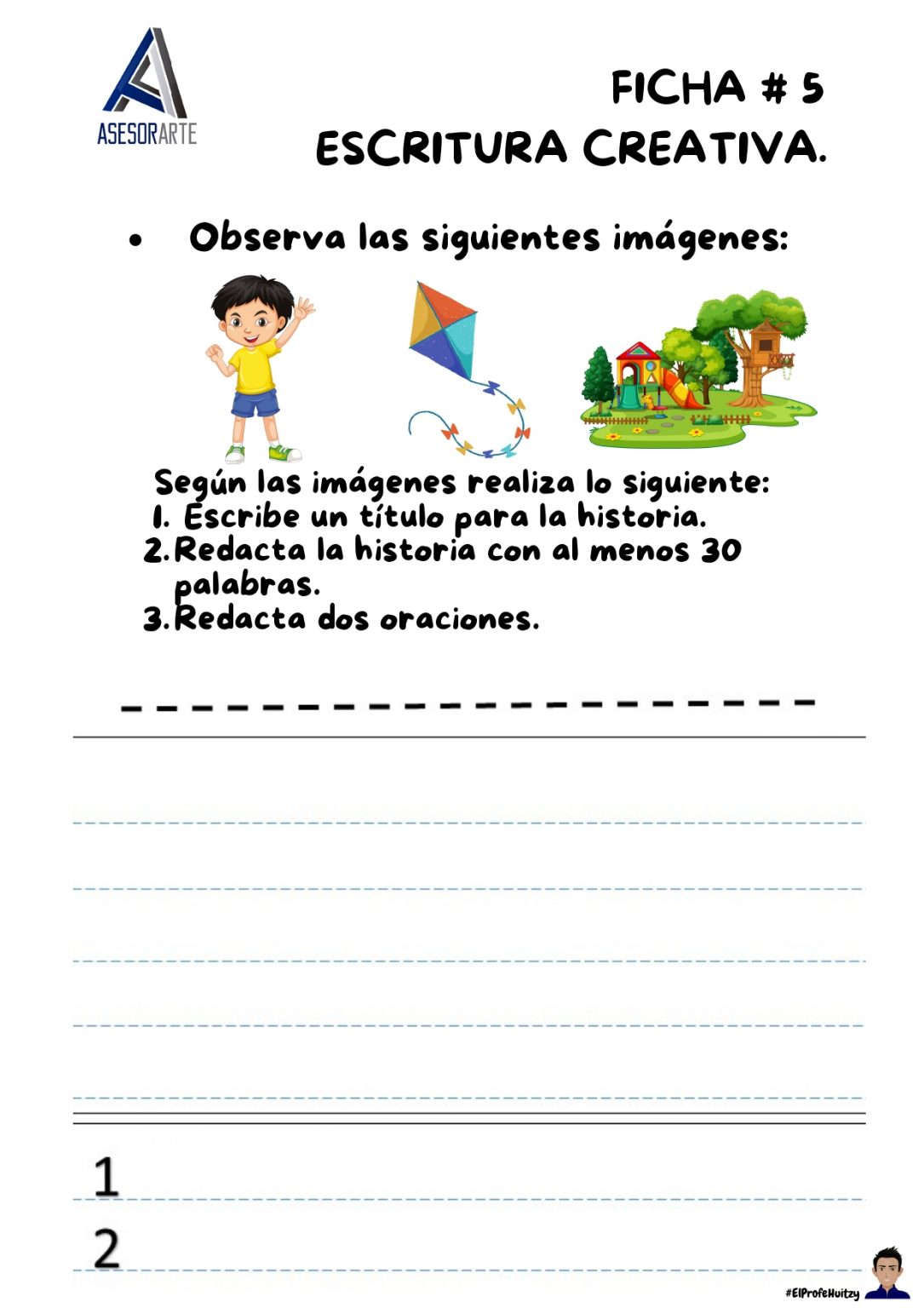 8 Fichas divertidas para trabajar la escritura creativa - Orientacion ...