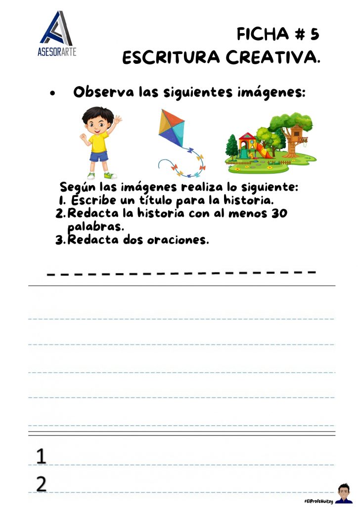 8 Fichas divertidas para trabajar la escritura creativa - Orientacion ...