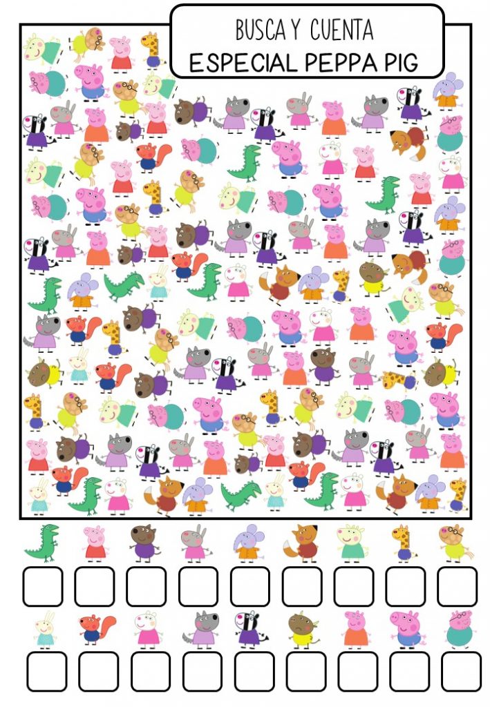Busca y cuenta especial PEPPA PIG - Orientacion Andujar