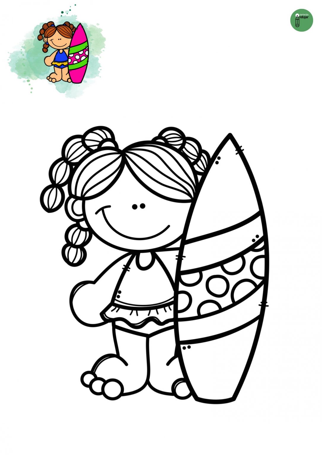 Dibujos de verano para colorear - Actividades de infantil y primaria