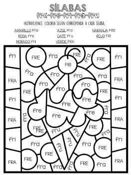 Colorea y aprende las silabas de forma divertida COLREAMOS SEGÚN ...