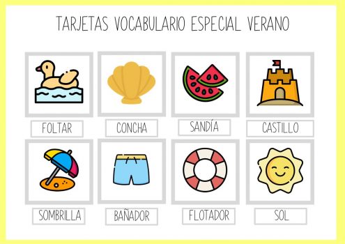 Conciencia semántica 58 tarjetas VOCABULARIO: "EL VERANO" - Orientacion ...