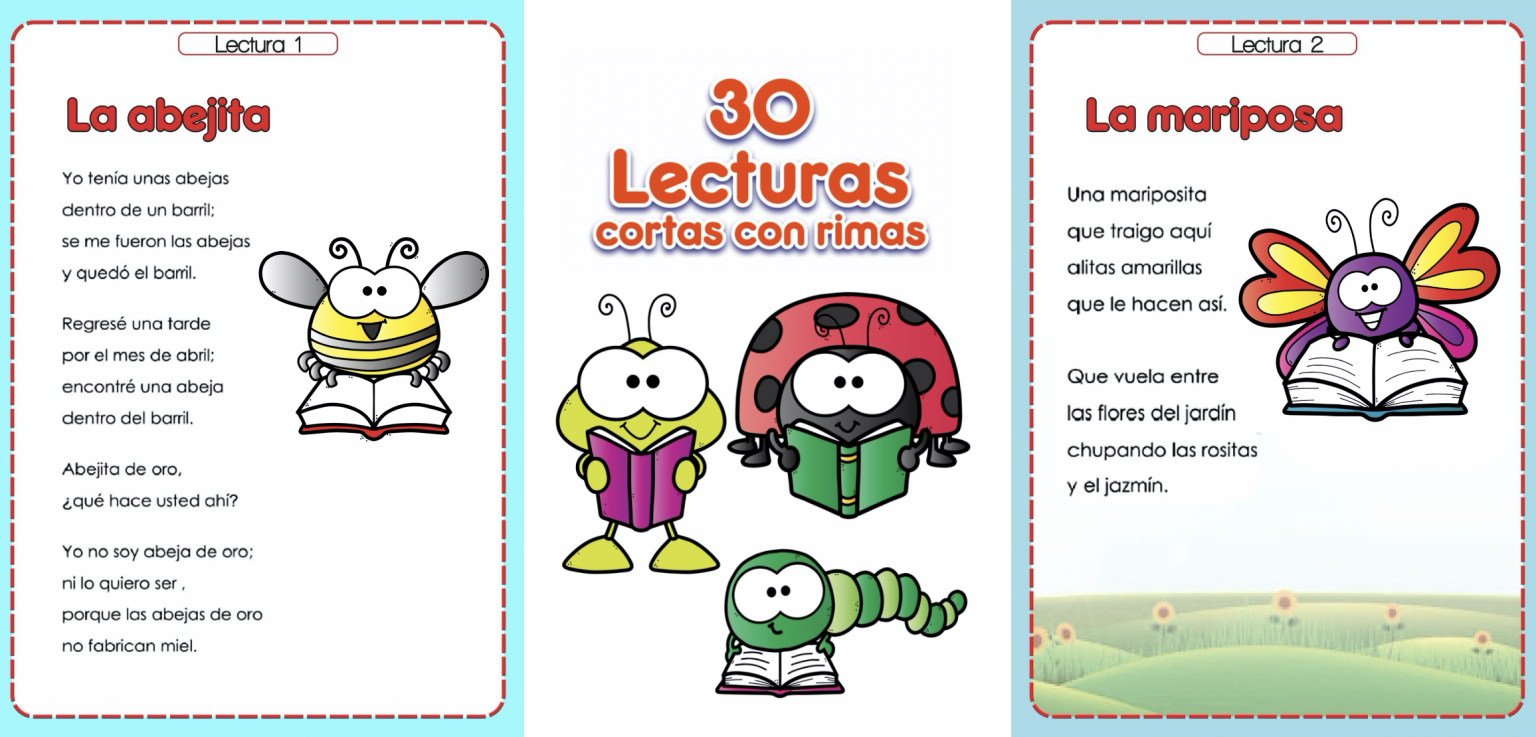 Preciosas lecturitas con rimas - Actividades de infantil y primaria