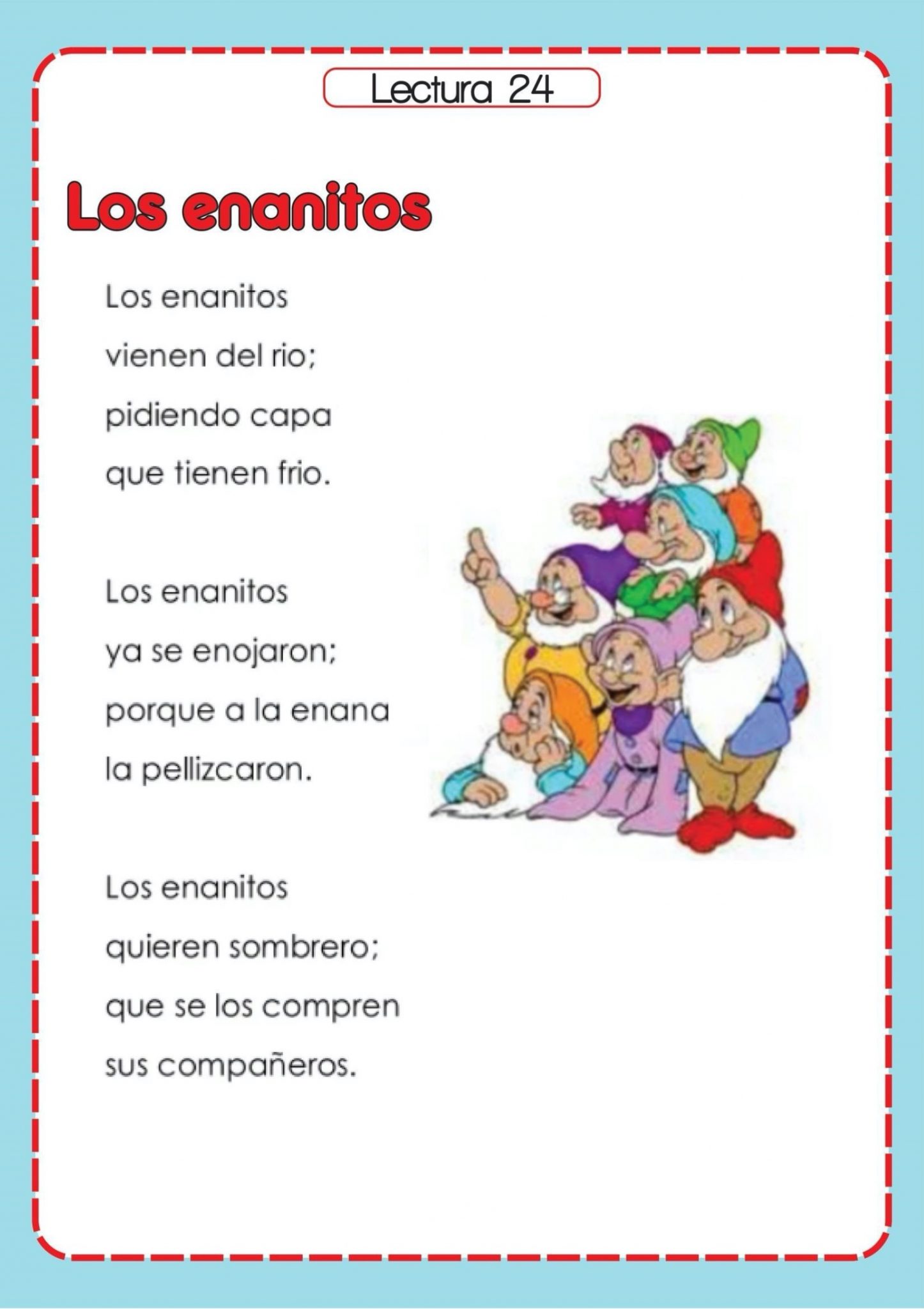 Preciosas lecturitas con rimas - Actividades de infantil y primaria
