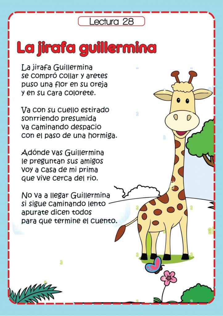 Preciosas lecturitas con rimas - Actividades de infantil y primaria