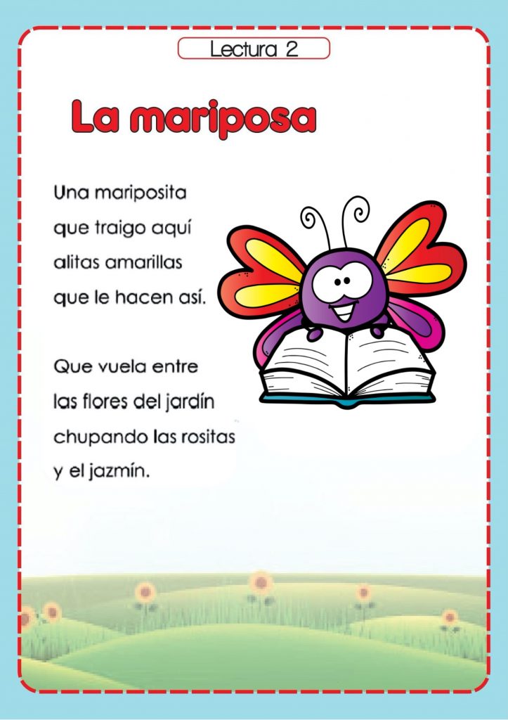 Preciosas lecturitas con rimas - Actividades de infantil y primaria