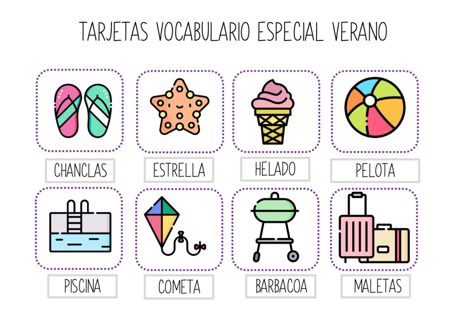 LINCE DEL VERANO + 56 tarjetas VOCABULARIO