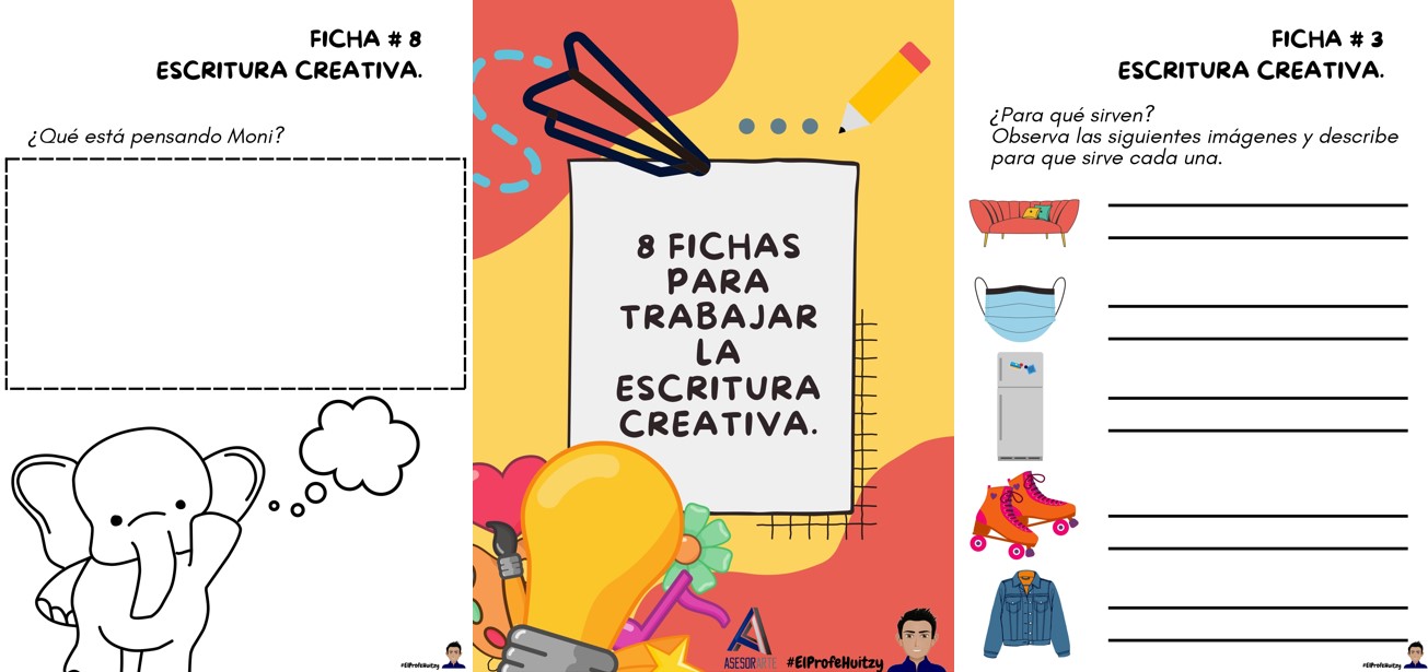 8 Fichas divertidas para trabajar la escritura creativa - Orientacion Andujar