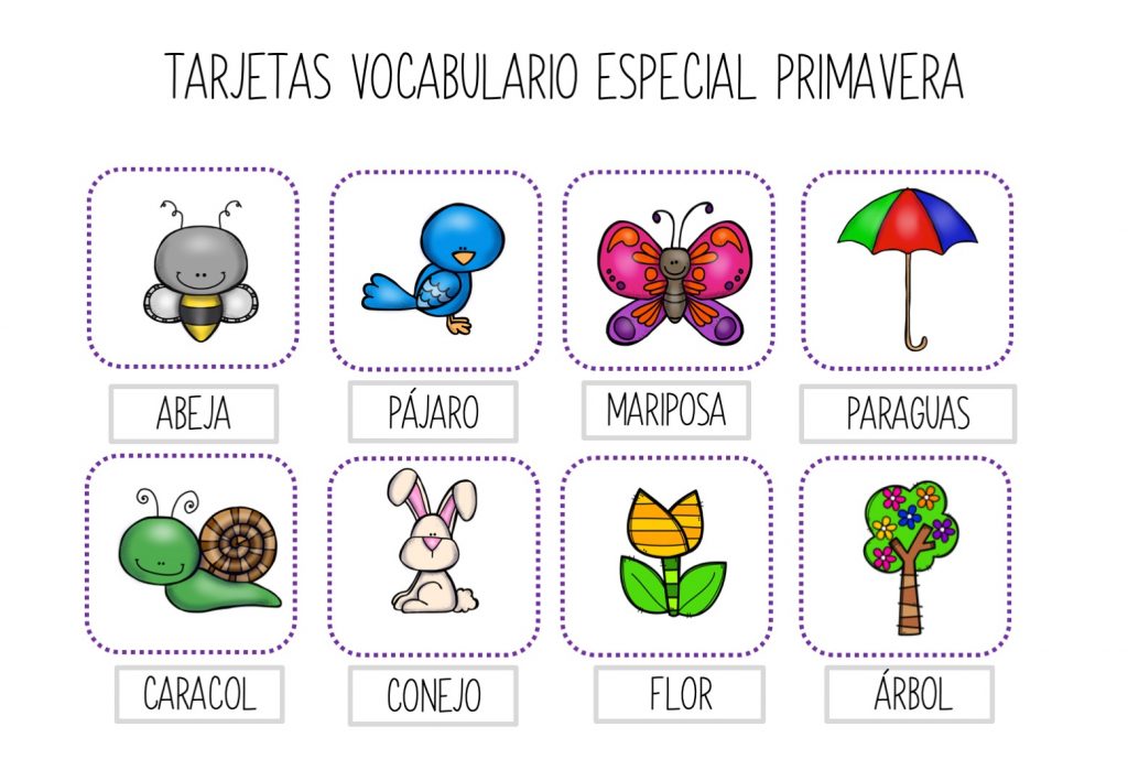 LINCE DE LA PRIMAVERA + 48 tarjetas VOCABULARIO - Orientacion Andujar