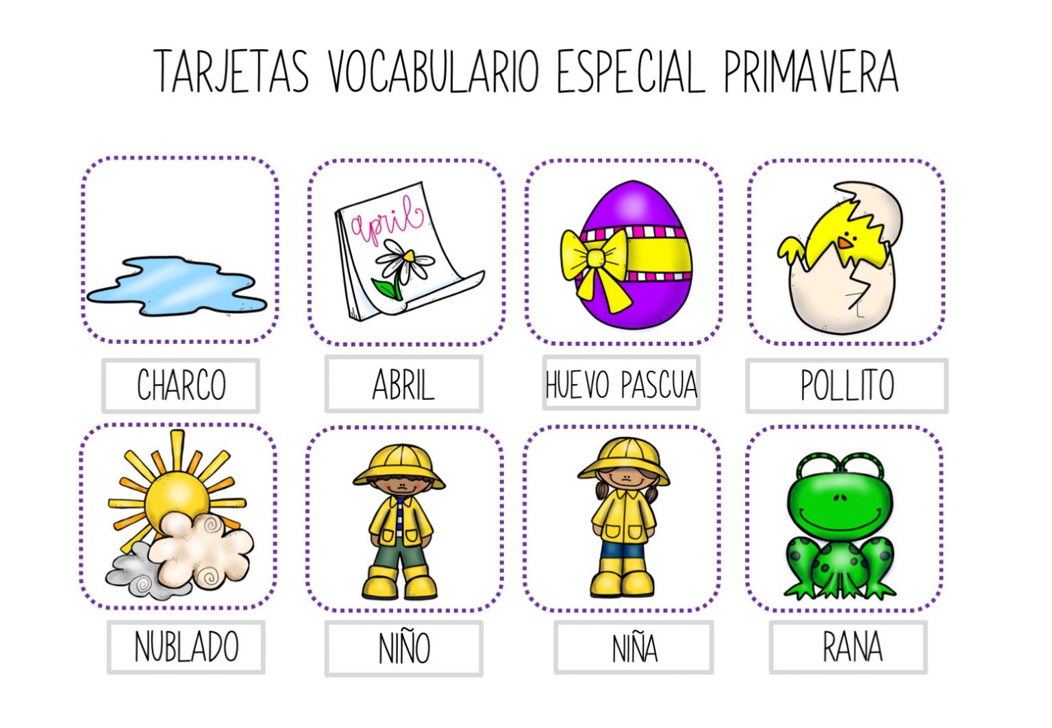 LINCE DE LA PRIMAVERA + 48 tarjetas VOCABULARIO - Orientacion Andujar