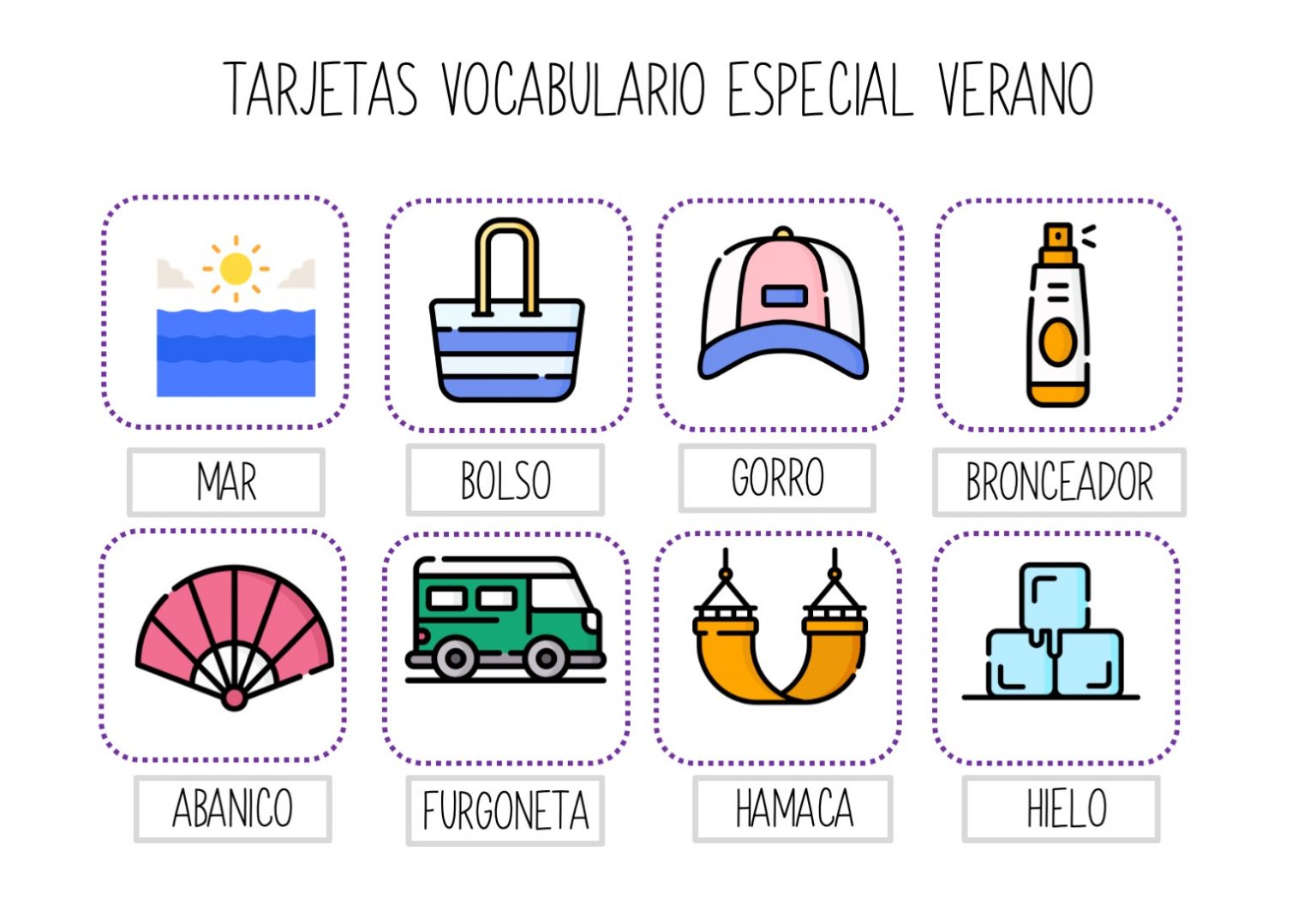 LINCE DEL VERANO + 56 tarjetas VOCABULARIO - Orientacion Andujar