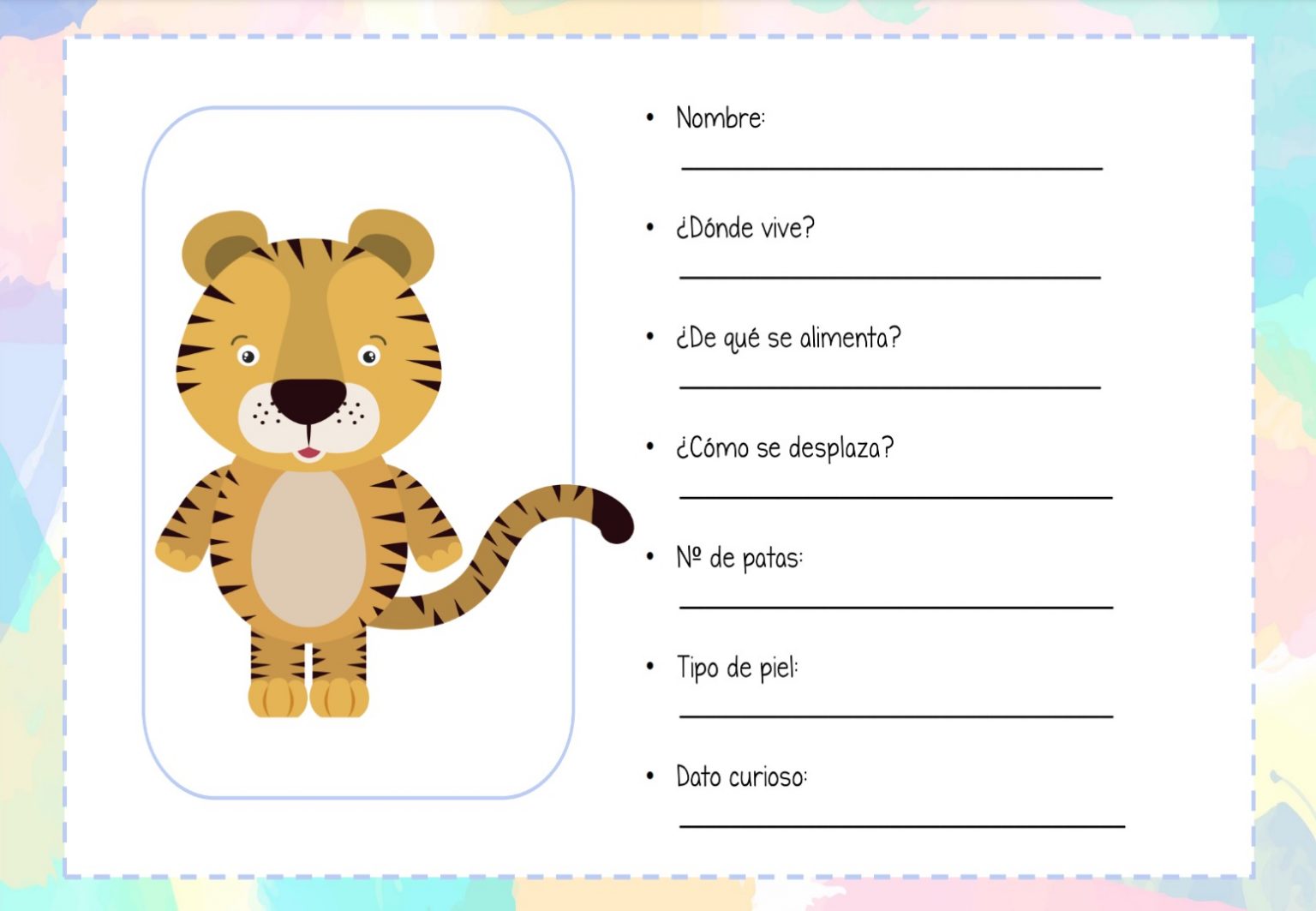 Mi librito para trabajar los animales y sus características ...