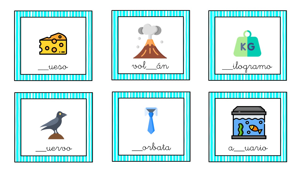 Ortografía C -K – Q: Baraja de cartas con pistas visuales - Orientacion ...