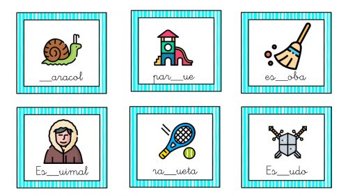 Ortografía C -K – Q: Baraja de cartas con pistas visuales - Orientacion ...