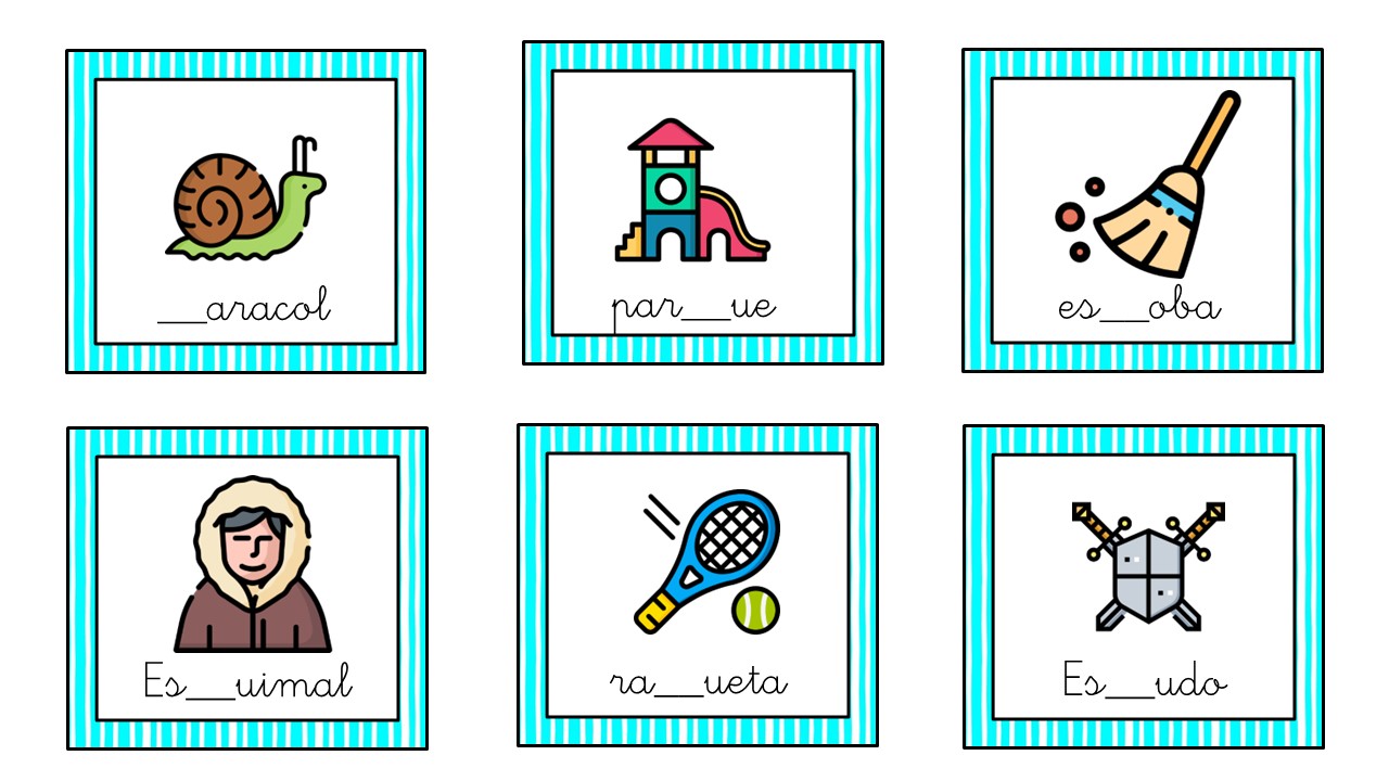 Ortografía C -K – Q: Baraja de cartas con pistas visuales - Orientacion ...