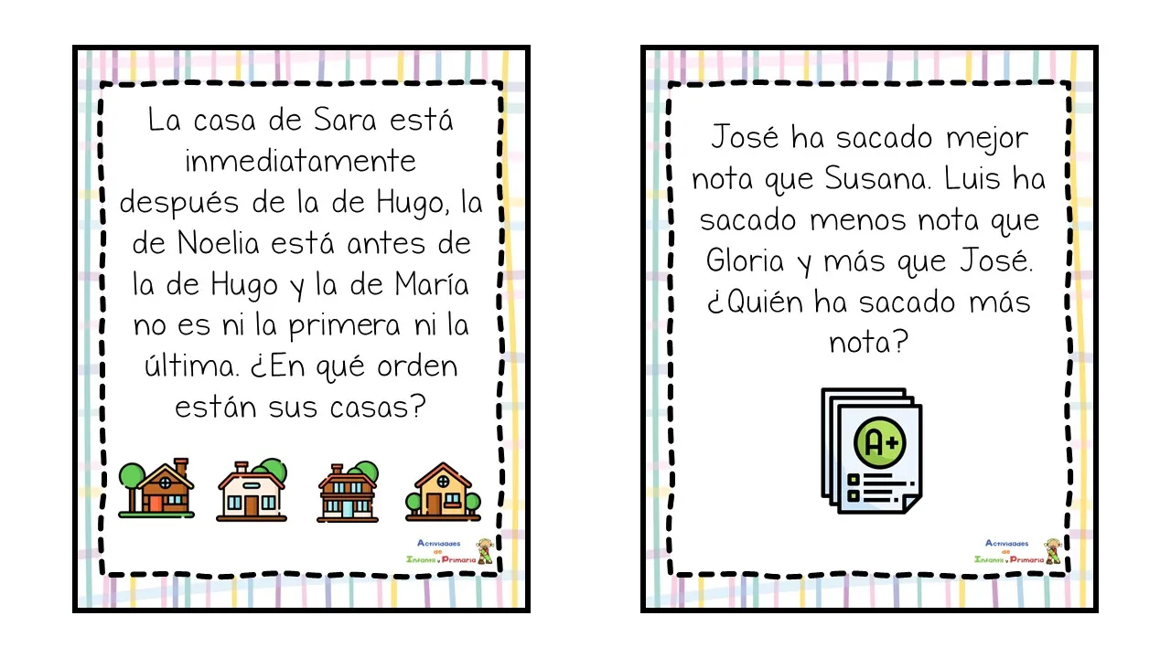 Hoja De Trabajo De Acertijos Matemáticos 7 Juegos Clásicos De