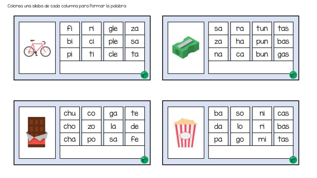 tarjetas palabras 4 silabas (4) - Orientación Andújar - Recursos Educativos