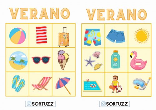 EL bingo del verano, vamos a jugar - Orientacion Andujar
