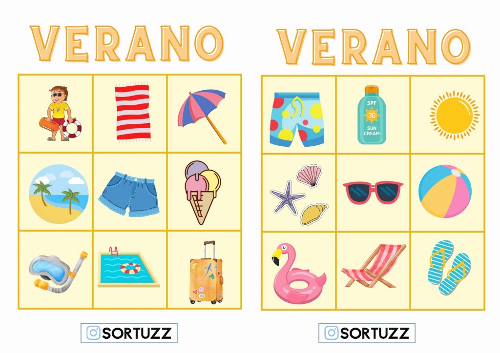 EL bingo del verano, vamos a jugar - Orientacion Andujar