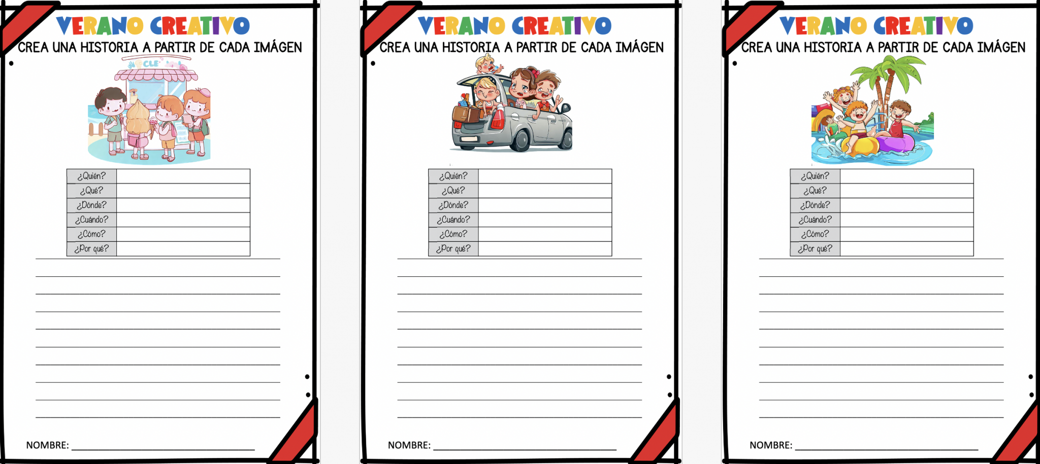 ESCRITURA CREATIVA Inventamos historias veraniegas - Orientacion Andujar