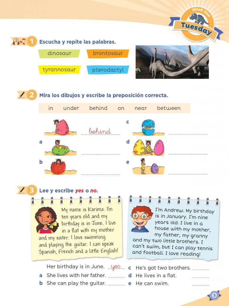 Inglés 4º PRIMARIA Cuaderno de actividades repasamos en Verano - Orientacion Andujar