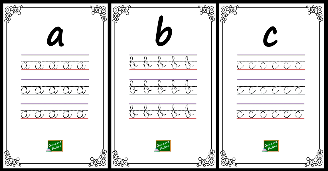 Hojas De Trabajo Para Trazar Letras Minúsculas