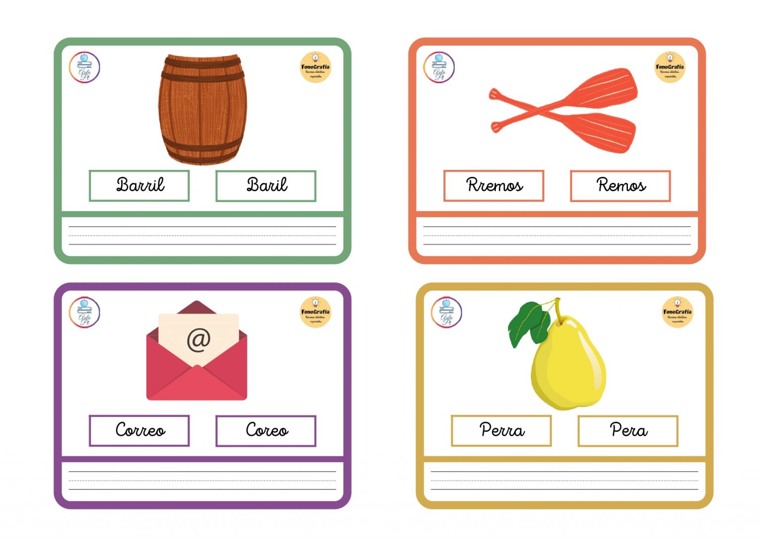 Recurso para trabajar la lectoescritura y la r y doble r - Orientacion ...