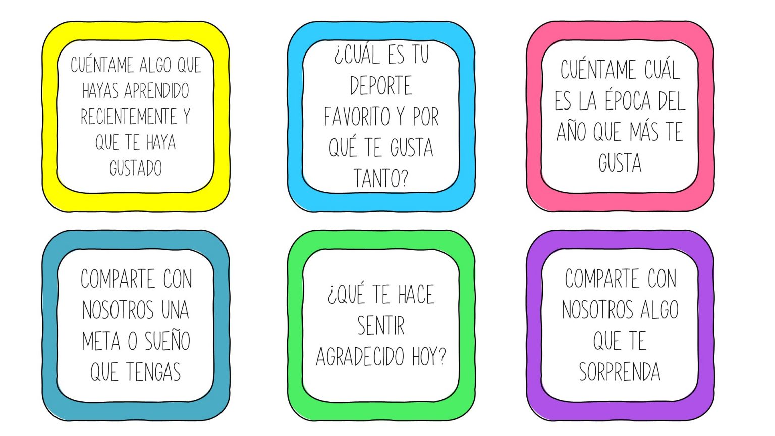 Tarjetas para fomentar la comunicación oral (3) - Orientación Andújar ... Tarjetas para fomentar la comunicación oral (3) - Orientación Andújar ...