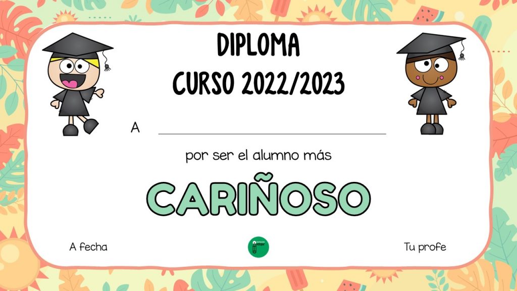 Colección de 30 diplomas para alumnos curso 2022-2023 - Orientacion Andujar