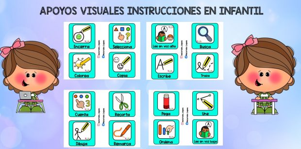 APOYOS VISUALES Tarjetas para trabajar instrucciones en infantil y ...