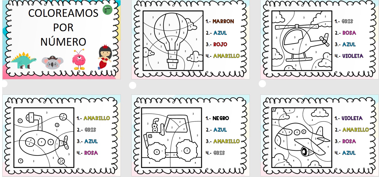 Dibujos Para Colorear Ocultos Por Números Para Imprimir