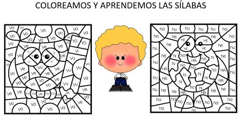 Colorea y aprende las silabas de forma divertida COLREAMOS SEGÚN CORRESPONDA - Orientacion Andujar