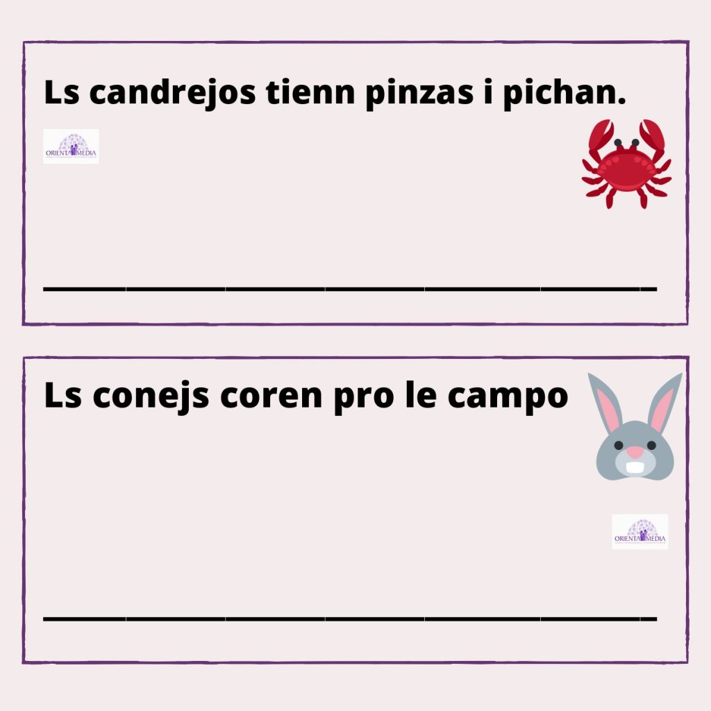 Encuentra los errores ortográficos y de escritura en las siguientes ...